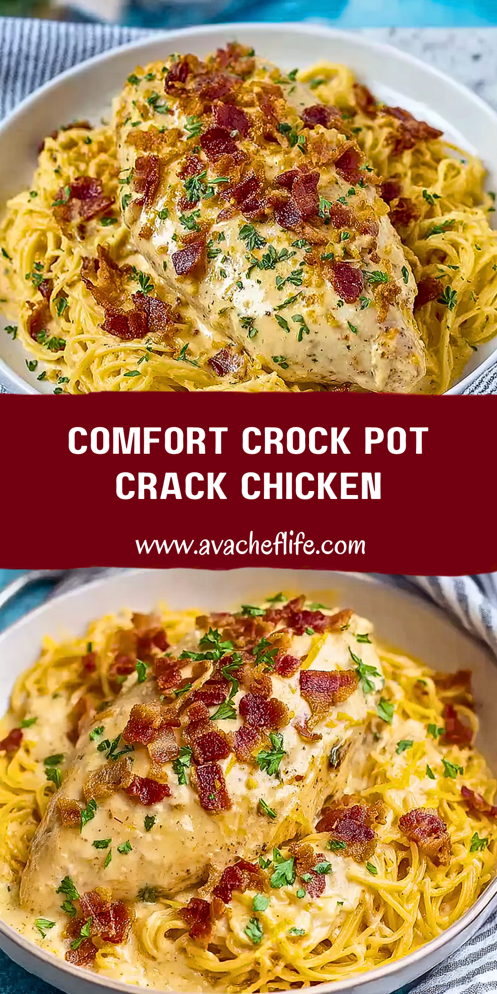 Comfort Crock Pot Crack Chicken - Ava Chef Life