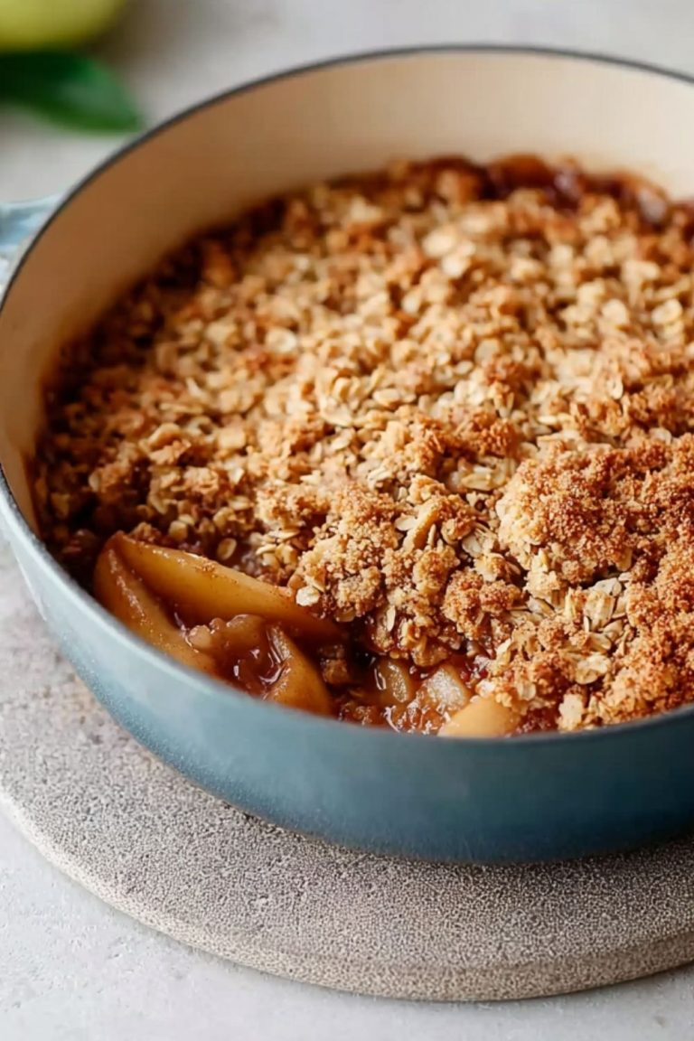 Oat Dutch Oven Apple Crisp - Ava Chef Life