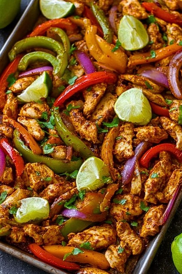 30 Minute Sheet Pan Chicken Fajitas - Ava Chef Life