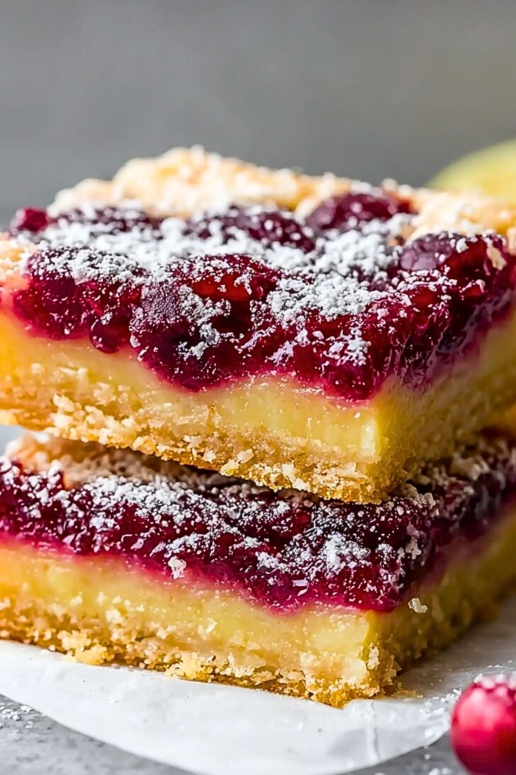 Cranberry Lemon Bars - Ava Chef Life