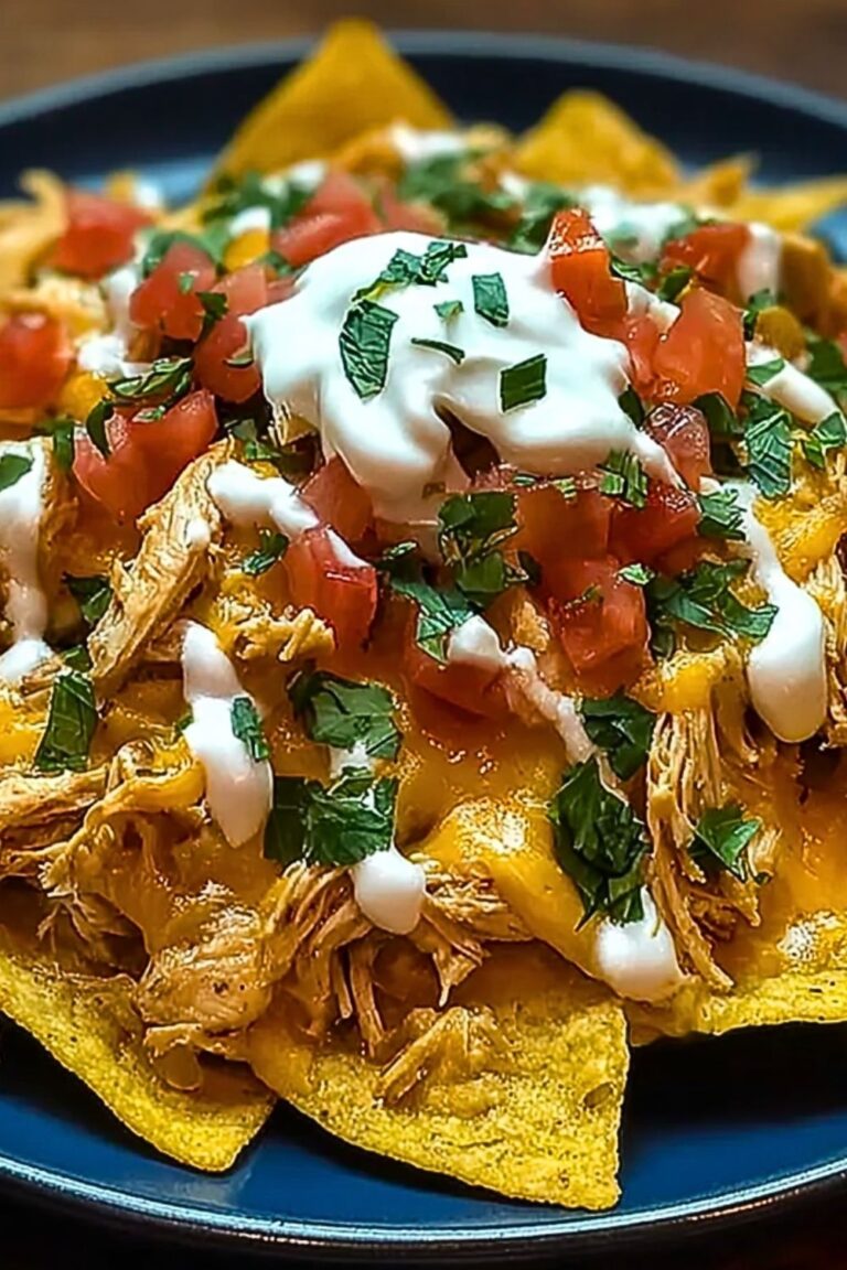 Creamy Crockpot Chicken Nachos - Ava Chef Life