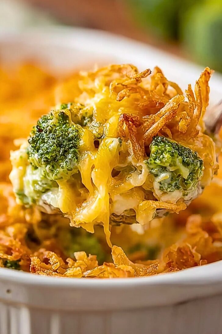 Creamy French Onion Broccoli Cheese Casserole - Ava Chef Life