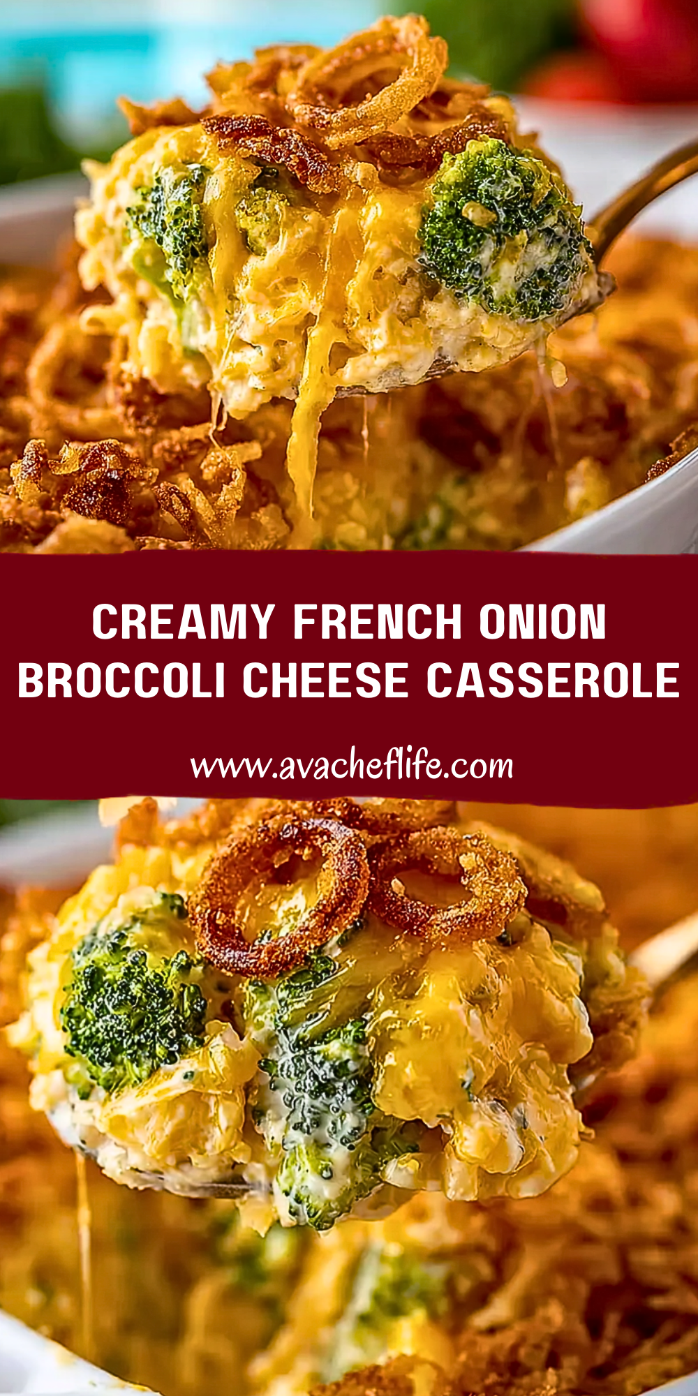 Creamy French Onion Broccoli Cheese Casserole - Ava Chef Life