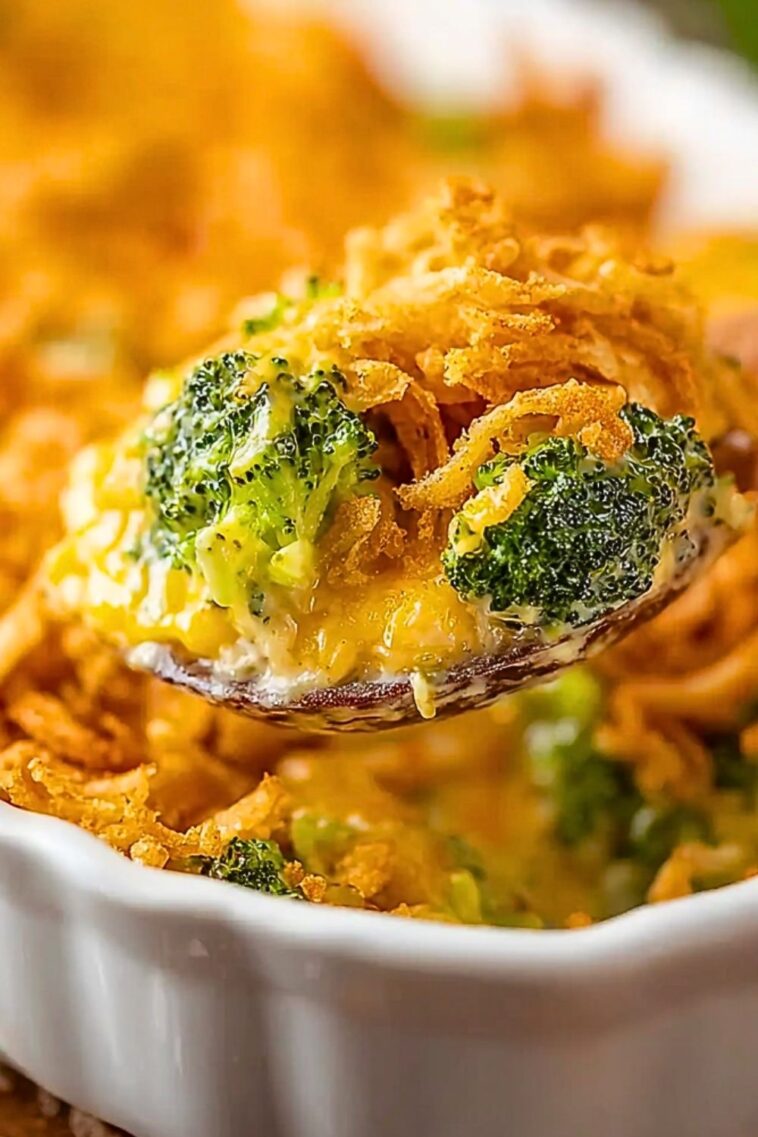 Creamy French Onion Broccoli Cheese Casserole - Ava Chef Life