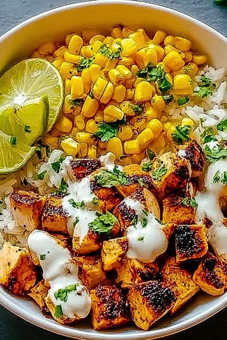 Effortless Street Corn Chicken Rice Bowl - Ava Chef Life