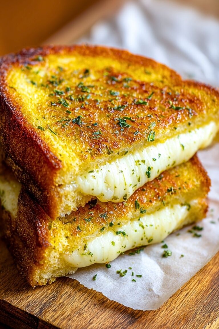 Garlic Bread Grilled Cheese - Ava Chef Life