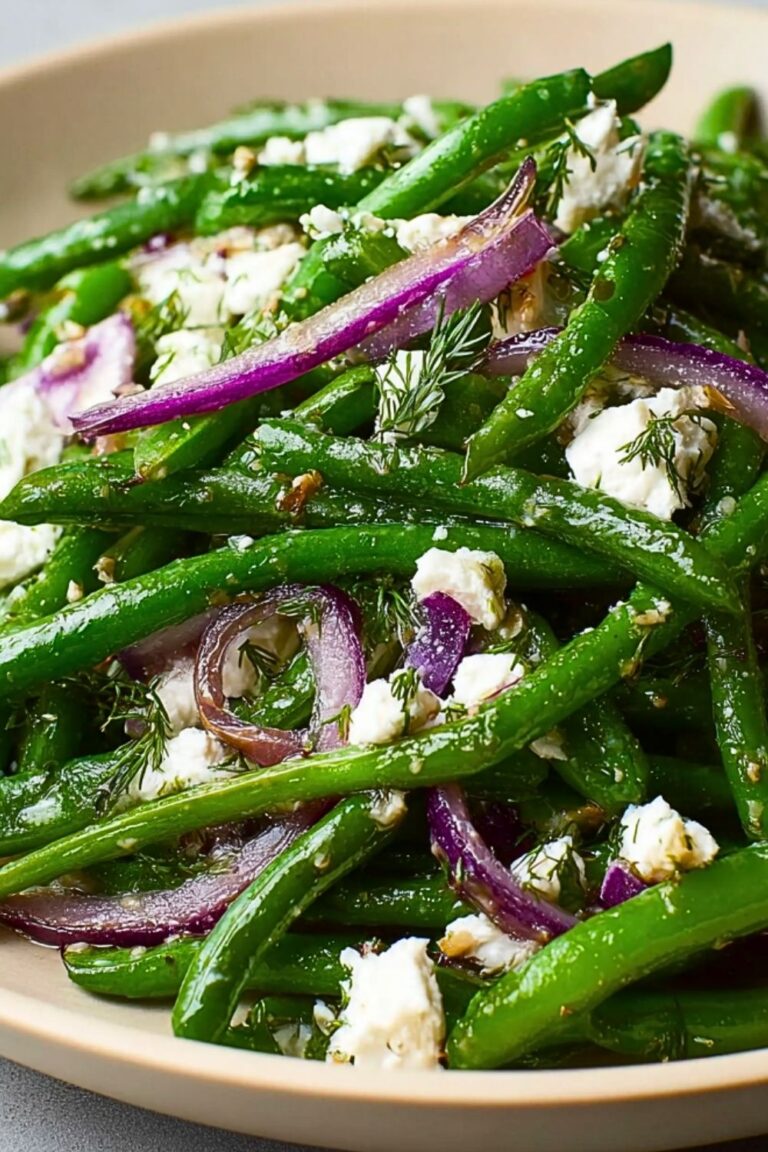 Green Bean and Feta Salad - Ava Chef Life