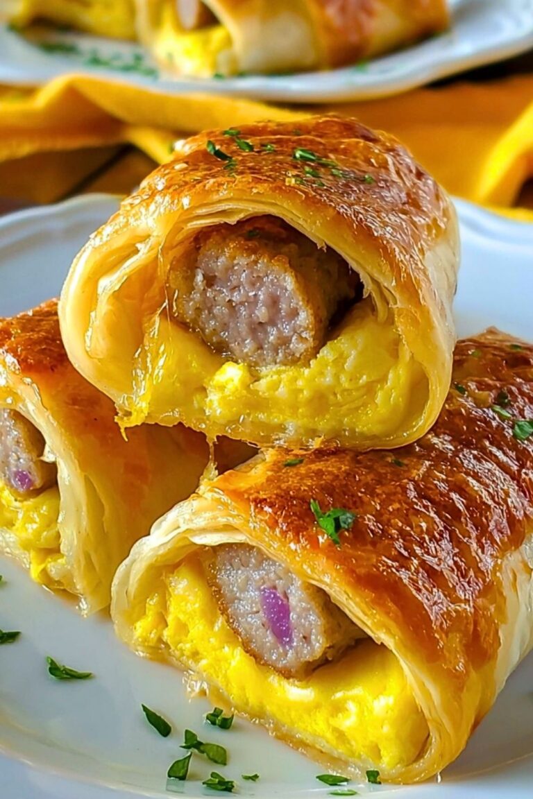 Sausage Egg and Cheese Breakfast Roll-Ups - Ava Chef Life