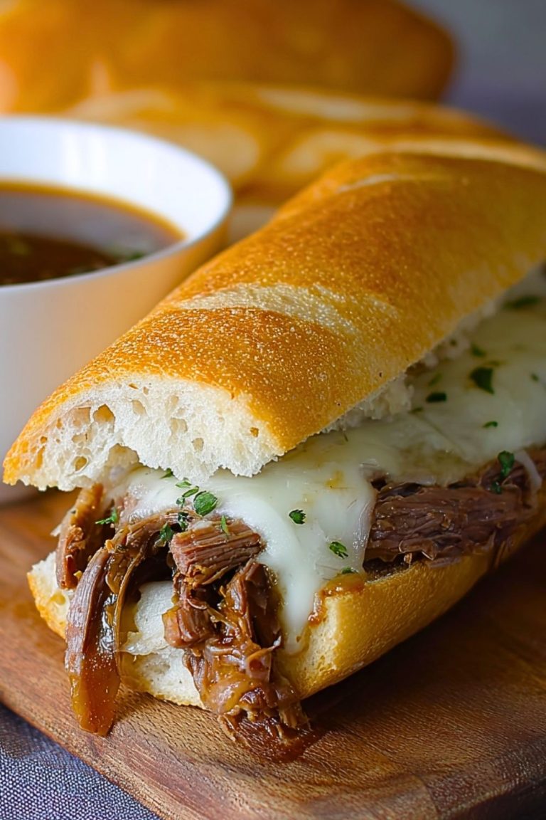 Slow Cooker French Dip Sandwiches - Ava Chef Life