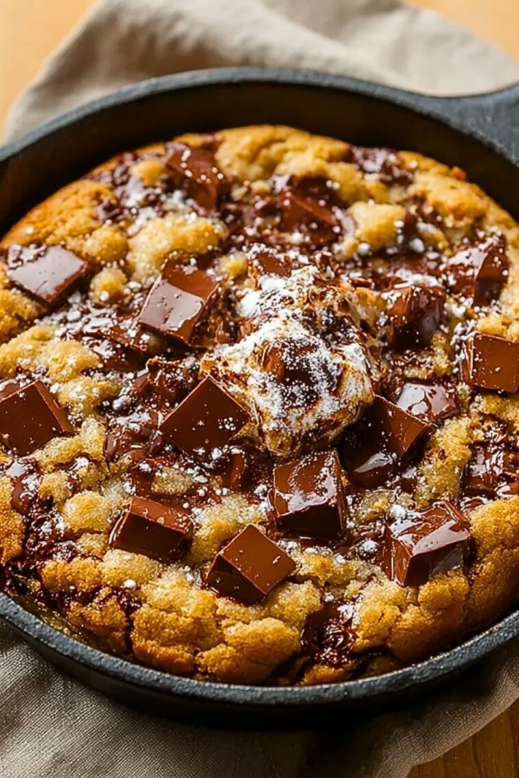 Chocolate Chip Skillet Cookie - Ava Chef Life