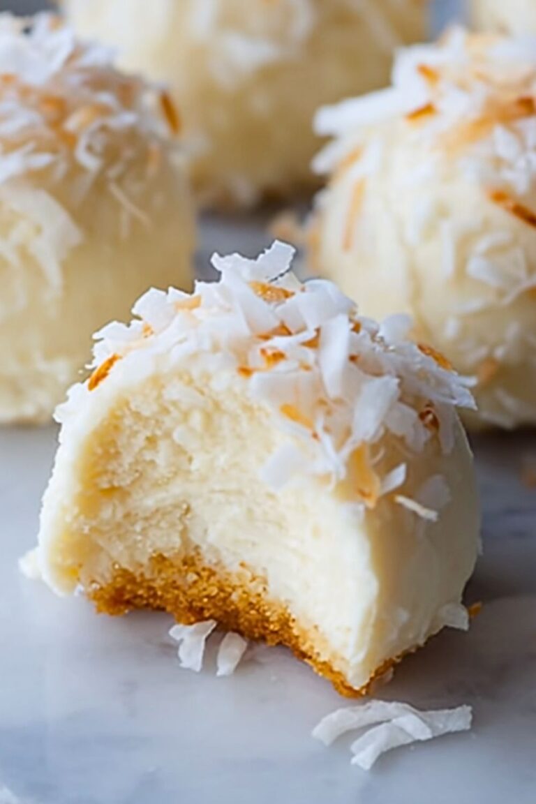 Coconut Snowball Cheesecake Bites - Ava Chef Life