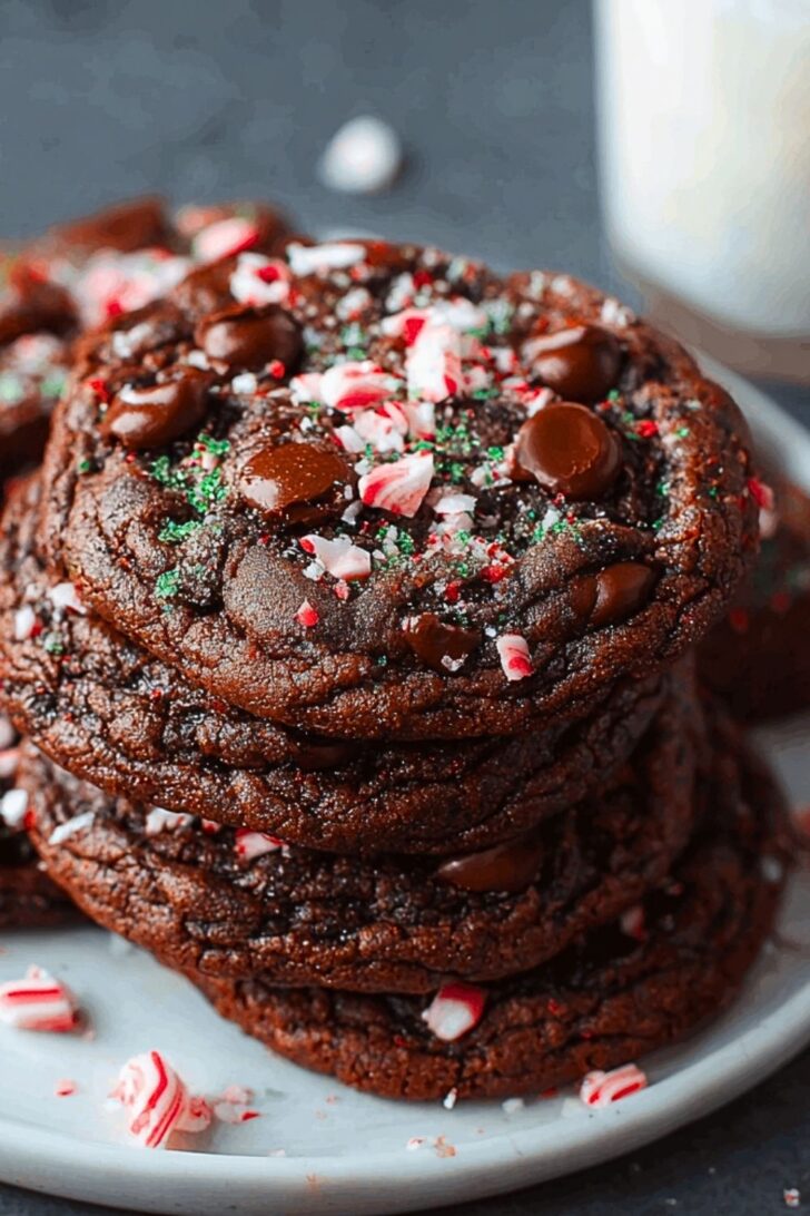 Double Chocolate Peppermint Cookies - Ava Chef Life