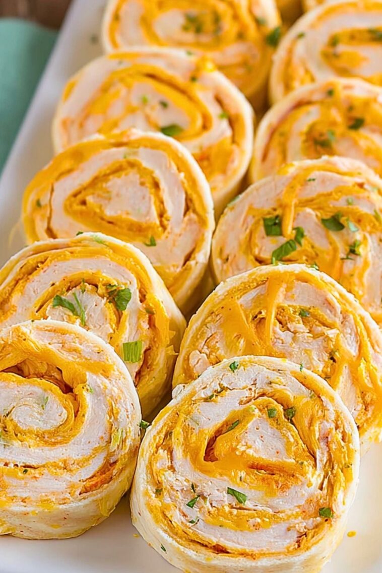Easy Buffalo Chicken Pinwheels - Ava Chef Life