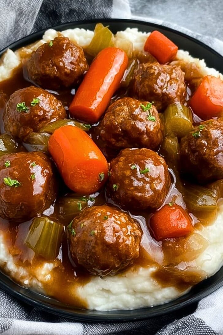 Easy Frozen Meatball Pot Roast - Ava Chef Life