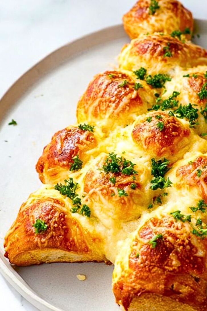 Irresistible Cheesy Christmas Tree Bread - Ava Chef Life