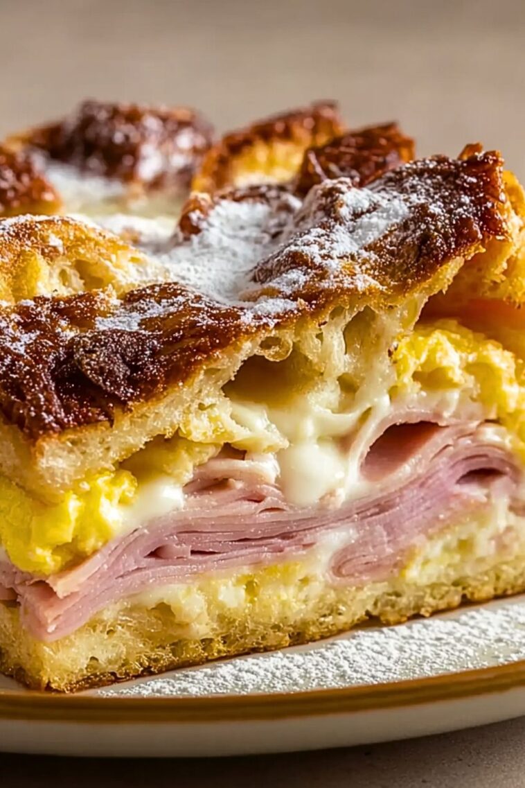Monte Cristo Breakfast Casserole - Ava Chef Life