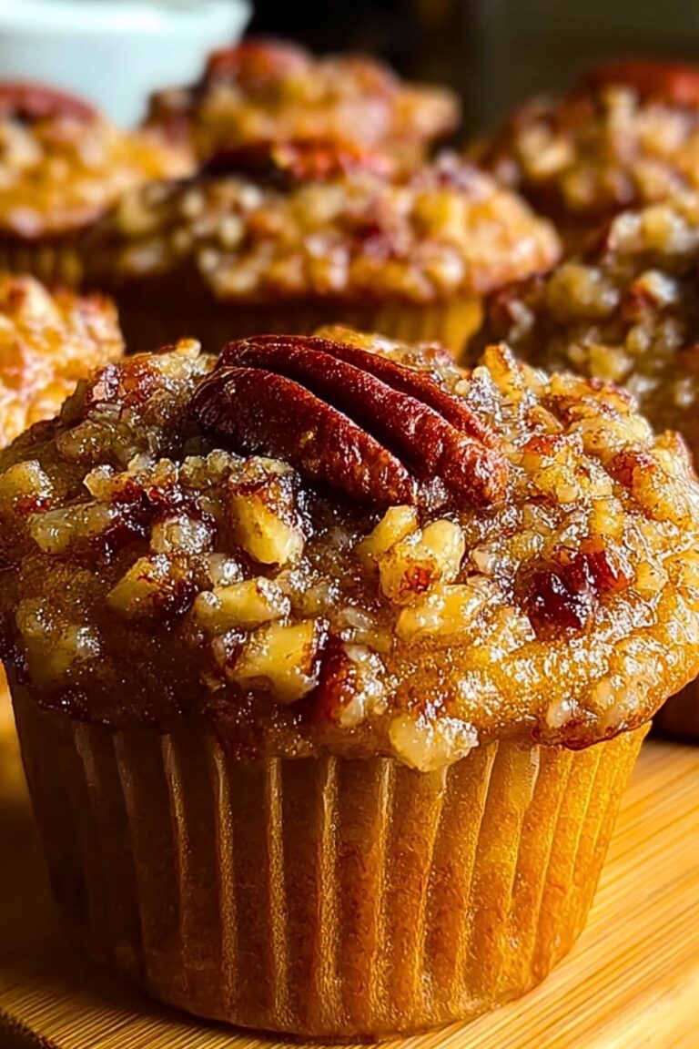 Pecan Pie Brown Sugar Muffins - Ava Chef Life