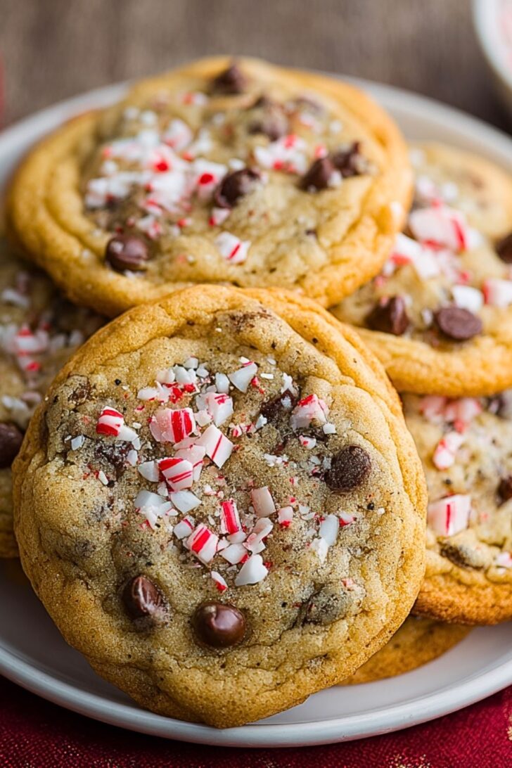 Peppermint Chocolate Chip Cookies - Ava Chef Life