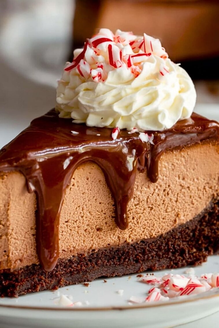 Peppermint Mocha Cheesecake - Ava Chef Life