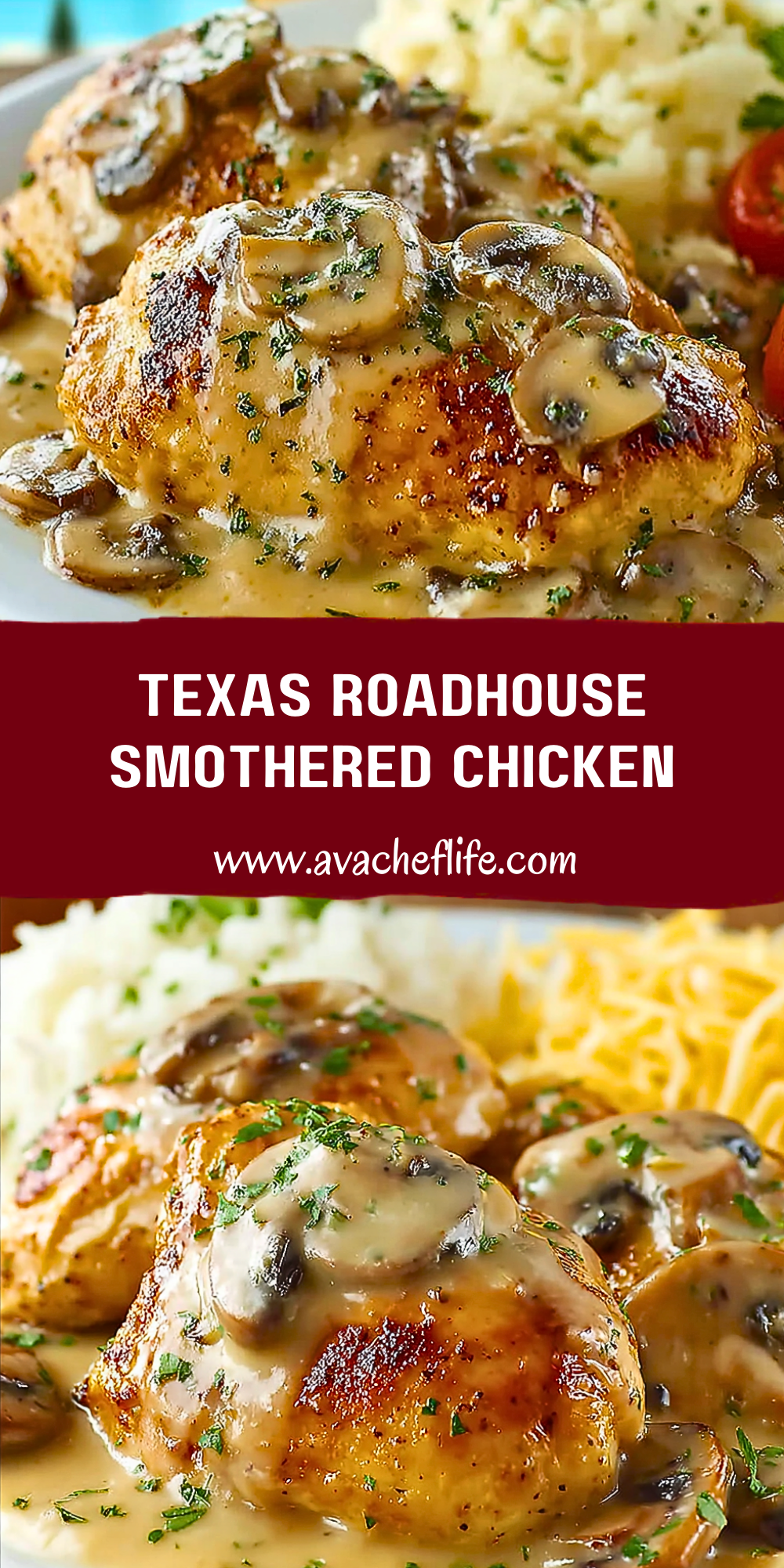 Texas Roadhouse Smothered Chicken - Ava Chef Life