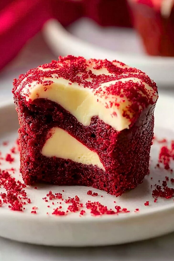 Sweet Red Velvet Brownie Bites - Ava Chef Life